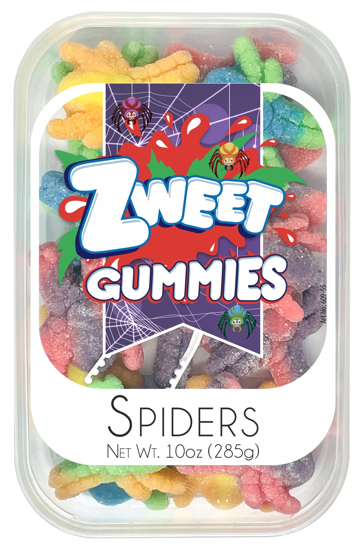 Zweet Sour Neon Spiders 10oz – SoHo Candy